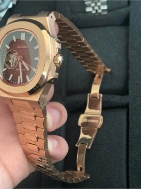 Accessories | 42mm Open Heart Blue Seiko Mod Automatic Mechanical ...